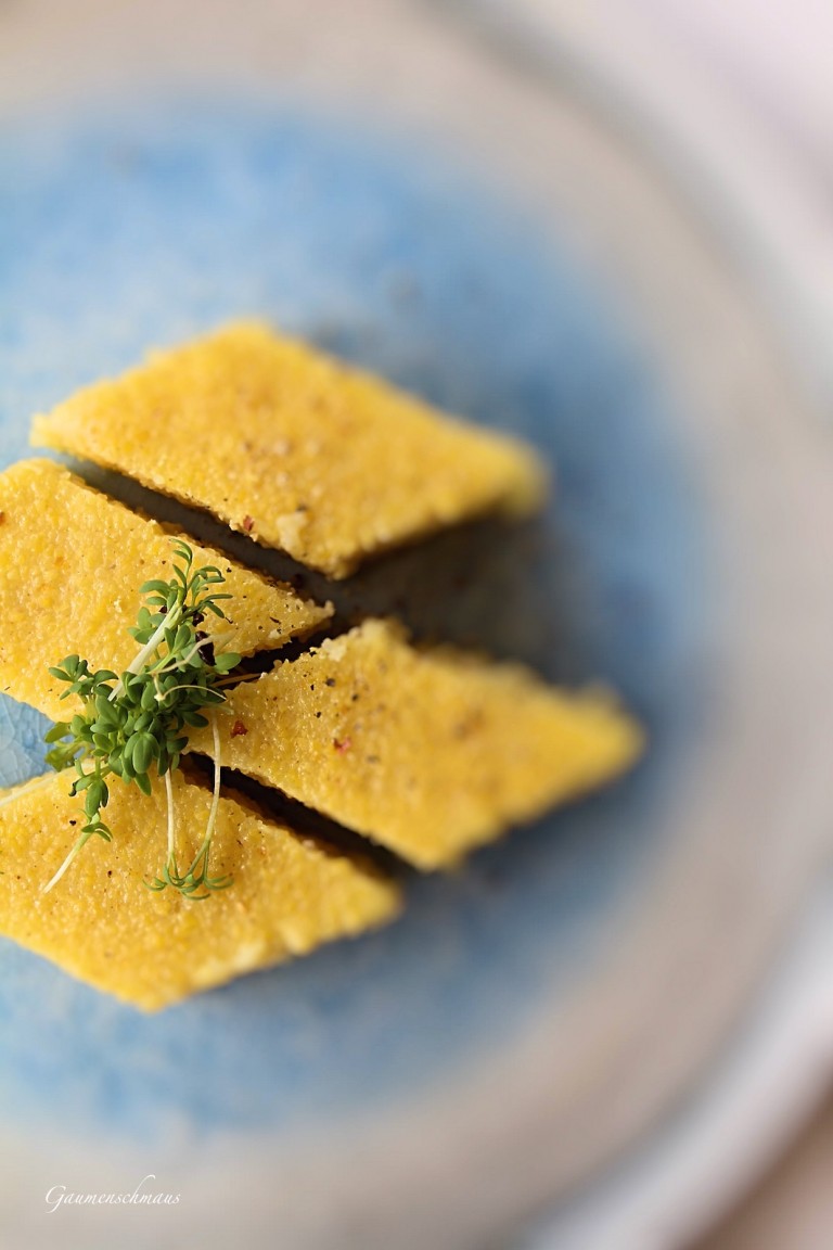 Kürbiscremesuppe & Polentaschnitte – Gaumenschmaus