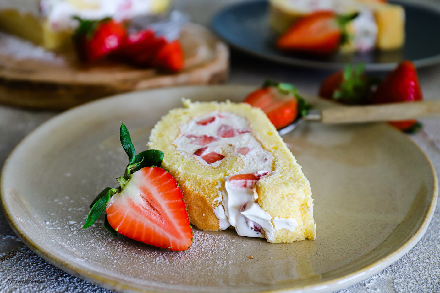 Erdbeerroulade – Gaumenschmaus